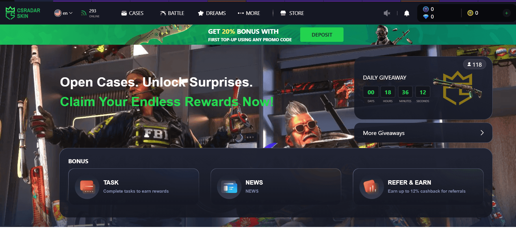 CSRadar.skin - open CS2 (CS:GO) cases with Steam instant withdrawal