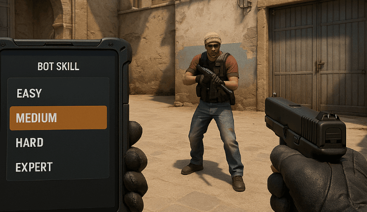 How to Change Bot Difficulty in CS2