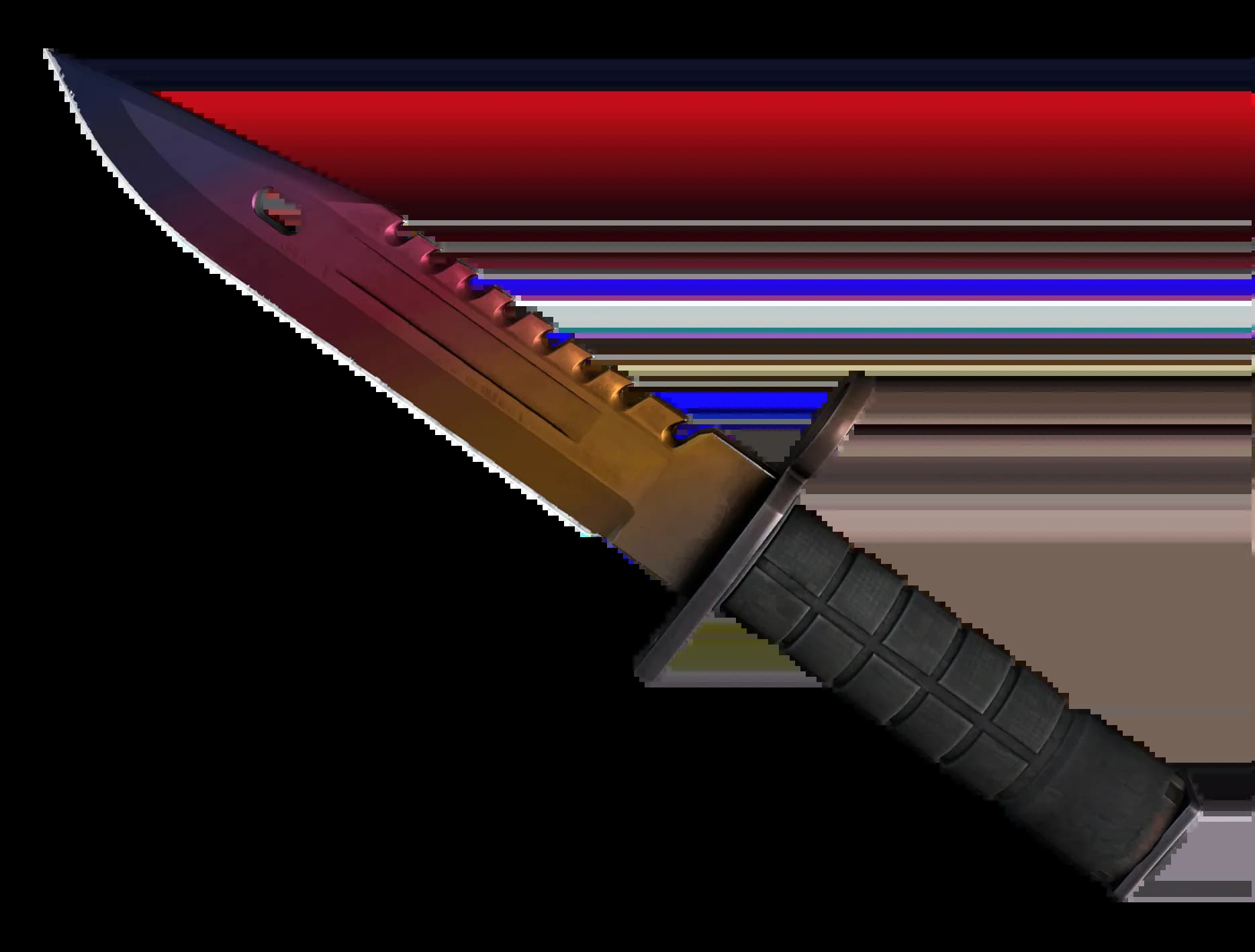 Baioneta M9 Degradê skin CS2 - descrição, preço, caraterísticas